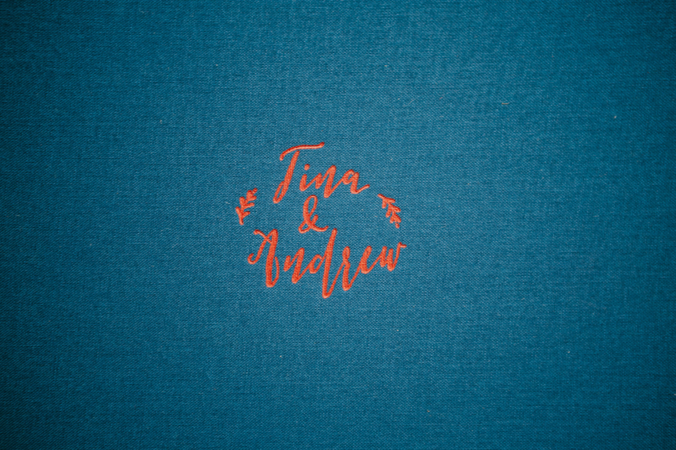 12×12 inch Album with Blue Cover and Red Debossing - Still Wild Love