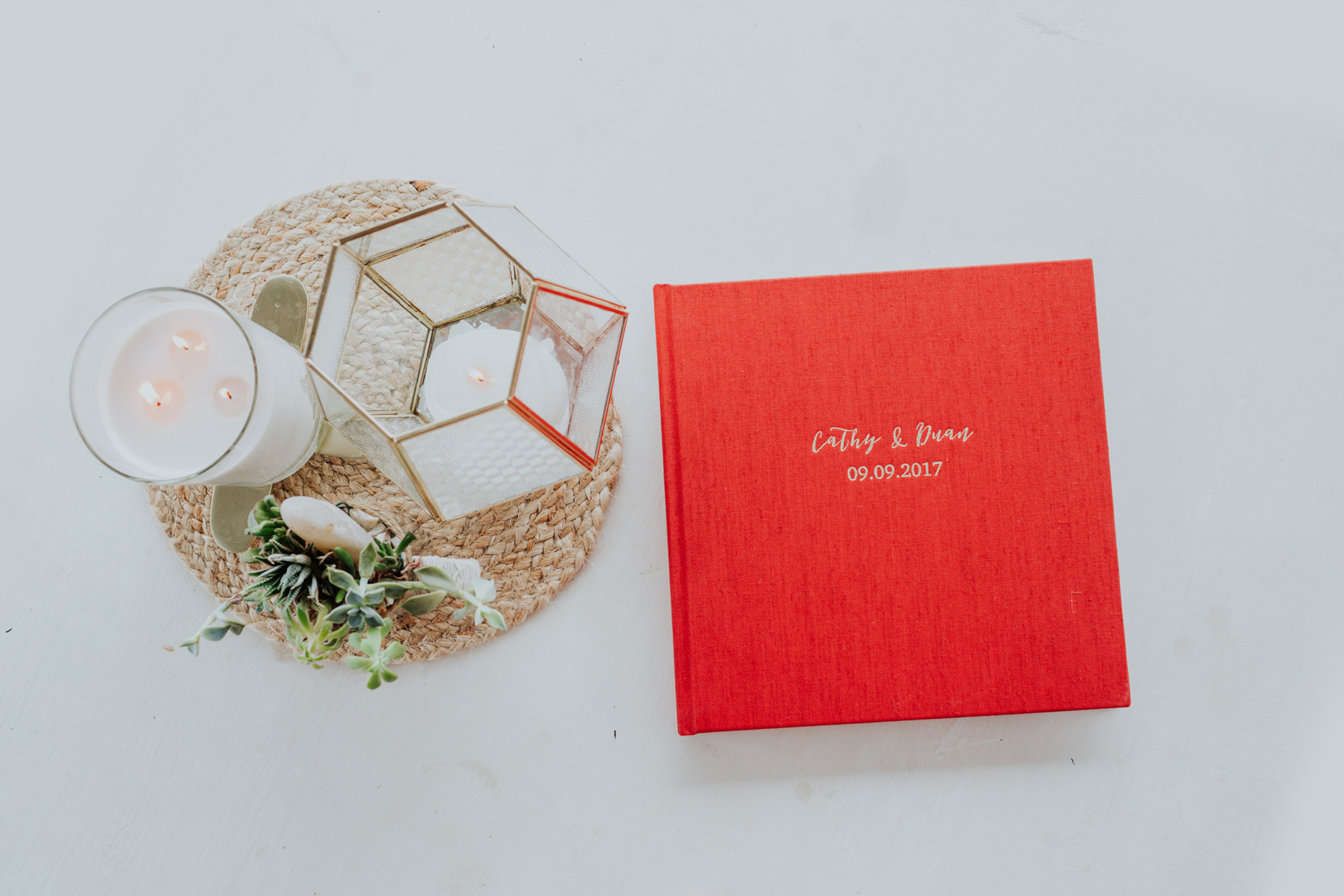 12×12 Red Material Cover and Gold Debossing - Still Wild Love