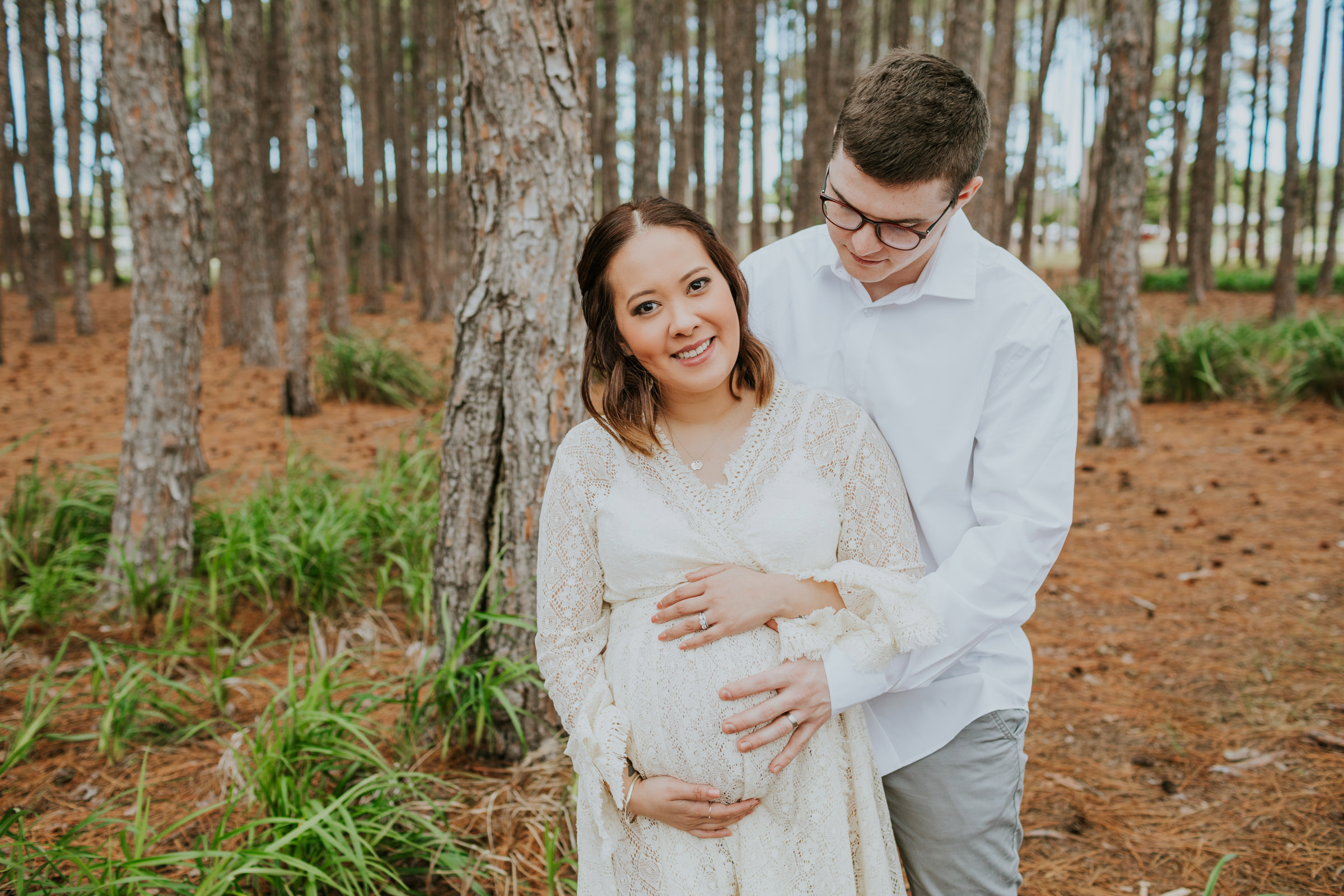Pine Tree Forest Maternity Photoshoot - Still Wild Love